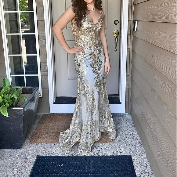 Lady Secrets | Dresses | Fitted Corset Long Formal Prom Dress | Poshmark